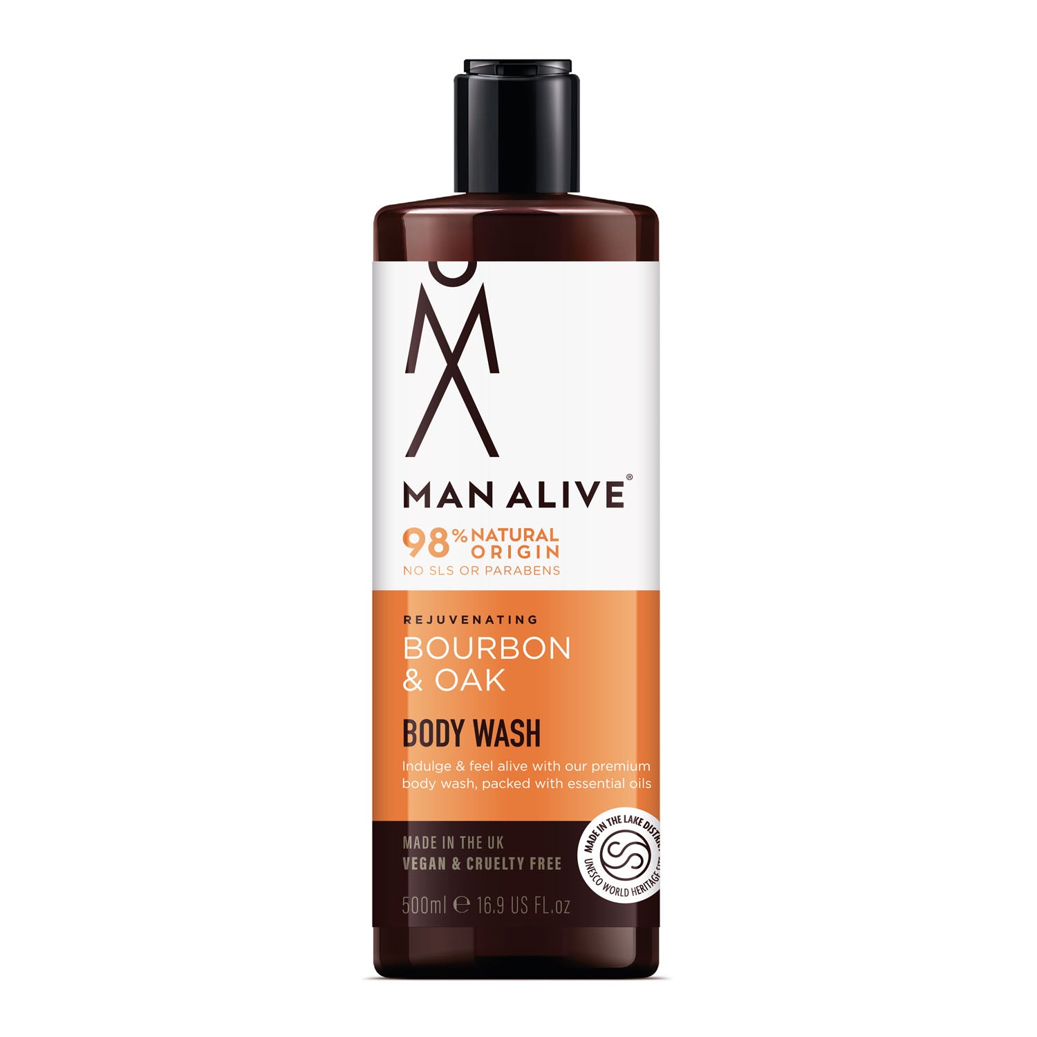 Rejuvenating Bourbon & Oak Body Wash – Man Alive